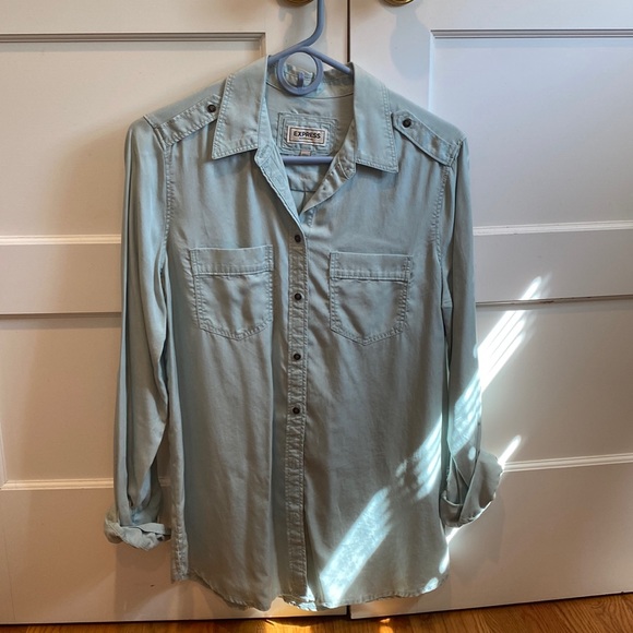 Express | Tops | Oversized Button Down | Poshmark